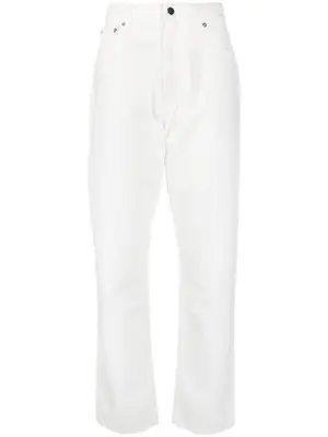 Loulou De Saison Wular High-rise Straight-leg Jeans - White