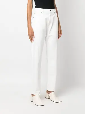 Loulou De Saison Wular High-rise Straight-leg Jeans - White