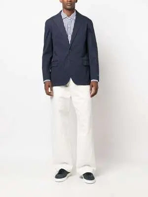 Polo Ralph Lauren Single-breasted Logo-patch Blazer