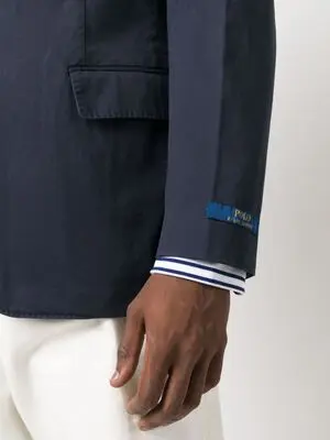 Polo Ralph Lauren Single-breasted Logo-patch Blazer