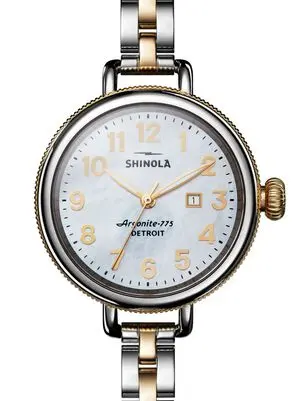 Shinola Birdy 3hd 34mm Watch - White