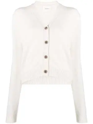 LISA YANG Marion V-neck Cardigan - White