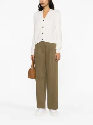 LISA YANG Marion V-neck Cardigan - White