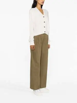 LISA YANG Marion V-neck Cardigan - White