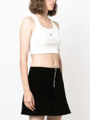MISBHV Logo-embroidered Top - White