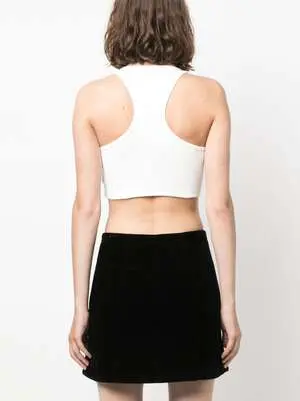 MISBHV Logo-embroidered Top - White