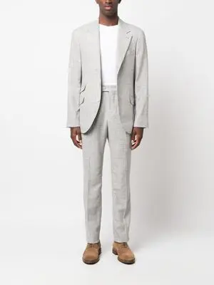 Brunello Cucinelli Single-breasted Checked Suit