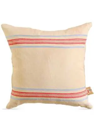 THE HOUSE OF LYRIA Profeta Striped Linen Cushion - Neutrals