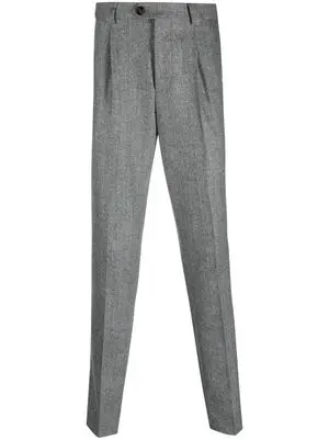 Brunello Cucinelli Pressed-crease Trousers - Grey