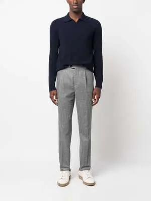 Brunello Cucinelli Pressed-crease Trousers - Grey