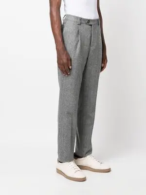 Brunello Cucinelli Pressed-crease Trousers - Grey