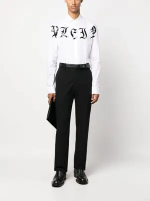 Philipp Plein Sugar Daddy Logo-print Shirt - White