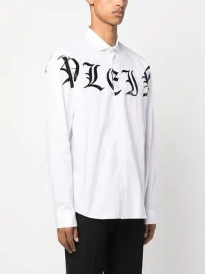 Philipp Plein Sugar Daddy Logo-print Shirt - White