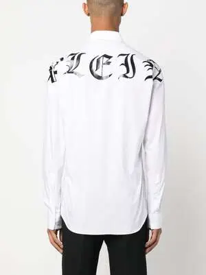 Philipp Plein Sugar Daddy Logo-print Shirt - White