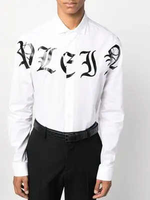 Philipp Plein Sugar Daddy Logo-print Shirt - White