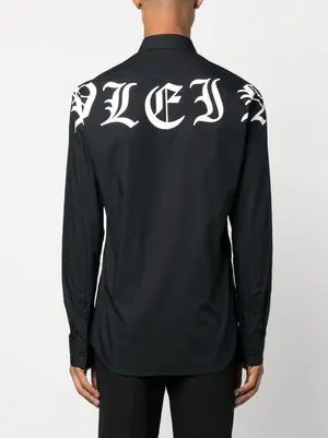 Philipp Plein Sugar Daddy Logo-print Shirt - Black