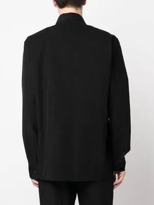 BILLIONAIRE Monogram-embroidered Cotton-corduroy Shirt