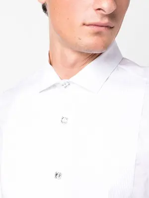 Philipp Plein Black Tie Cotton Shirt