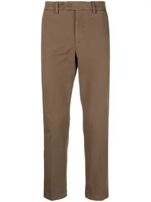 Barena Venezia Mid-rise Cotton Chino Trousers Brown
