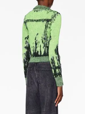 DIESEL® M-taphos Patterned Intarsia-knit Jumper