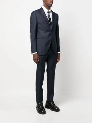 LUIGI BIANCHI MANTOVA Single-breasted Virgin Wool Suit