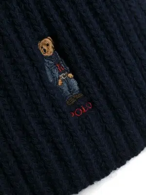 Ralph Lauren Polo Bear Wide-ribber Scarf
