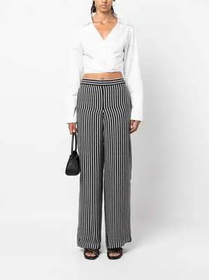 Michael Kors Striped Wide-leg Trousers