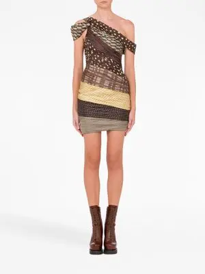 Moschino Patchwork-design Sleeveless Dress