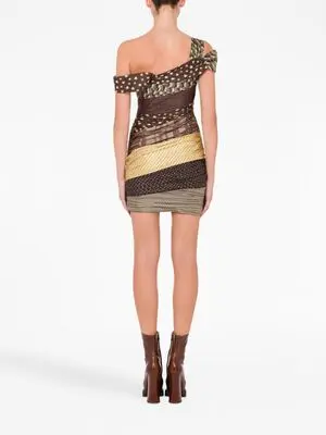Moschino Patchwork-design Sleeveless Dress