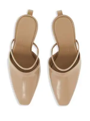 FERRAGAMO Elina 75mm Leather Mules