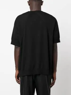 JIL SANDER Short-sleeve Wool T-shirt - Black