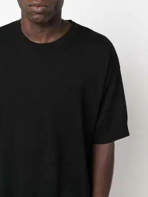 JIL SANDER Short-sleeve Wool T-shirt - Black