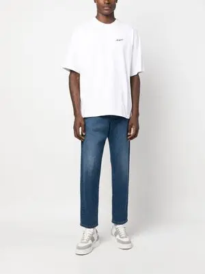 Axel Arigato Logo-embroidered T-shirt - White