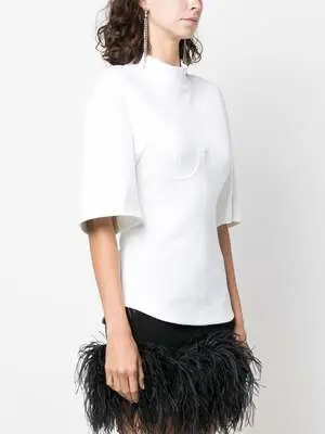 ALESSANDRO VIGILANTE Funnel-neck Blouse