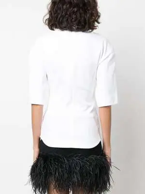 ALESSANDRO VIGILANTE Funnel-neck Blouse