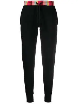 Paul Smith Drawstring Cotton Track Pants - Black