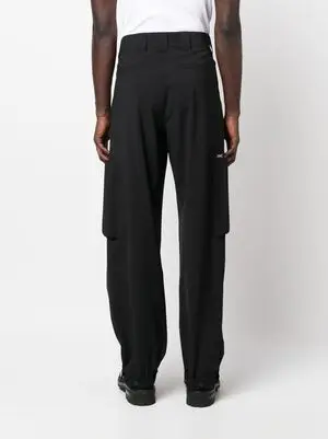 MSGM High-waisted Wide-leg Trousers