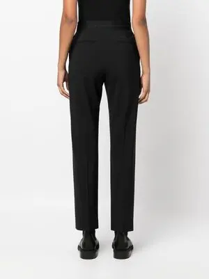 MSGM Logo-waistband Tapered Trousers