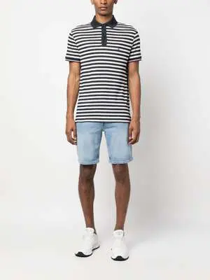 Tommy Hilfiger Logo-patch Striped Polo Shirt
