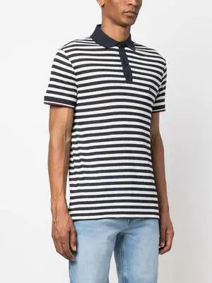 Tommy Hilfiger Logo-patch Striped Polo Shirt