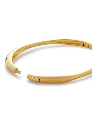 Monica Vinader Nura Reef Thin Bangle - Gold