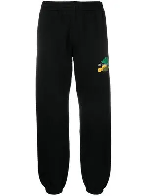 Off-White Arrows Cotton Track Pants - Black