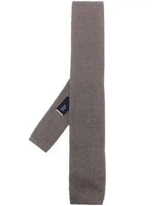 Polo Ralph Lauren Square-tip Knitted Tie - Grey