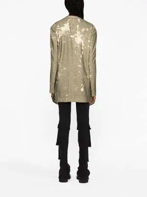 R13 Paint Splatter-print Tweed Blazer