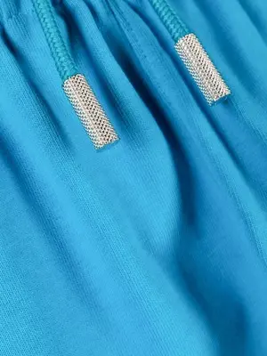 Off-White Logo-embroidered Cotton Track Pants - Blue