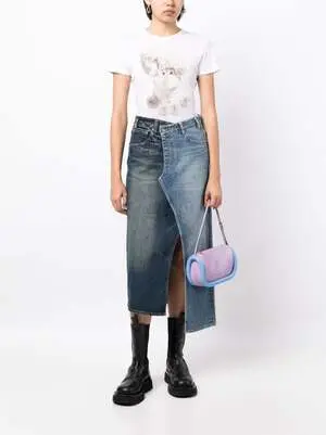 JNBY Asymmetric Denim Skirt