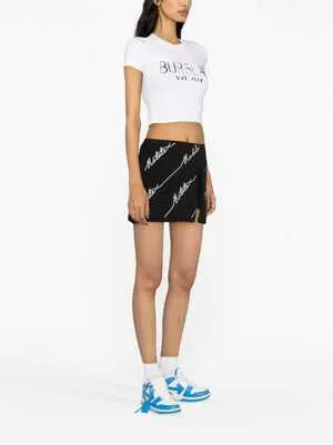 ROTATE BY BIRGER CHRISTENSEN Logo-embellished Miniskirt