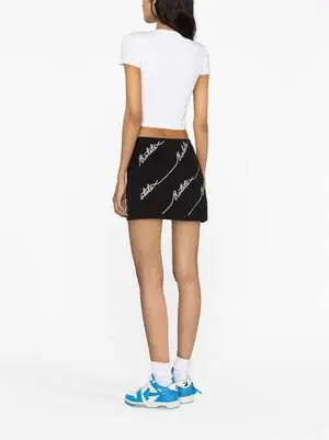 ROTATE BY BIRGER CHRISTENSEN Logo-embellished Miniskirt