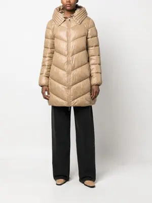 BOSS Funnel-neck Quilted Raincoat