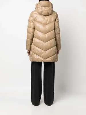 BOSS Funnel-neck Quilted Raincoat